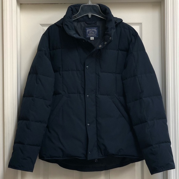 J. Crew | Jackets & Coats | J Crew Mens Nordic Quilted Navy Blue Jacket ...